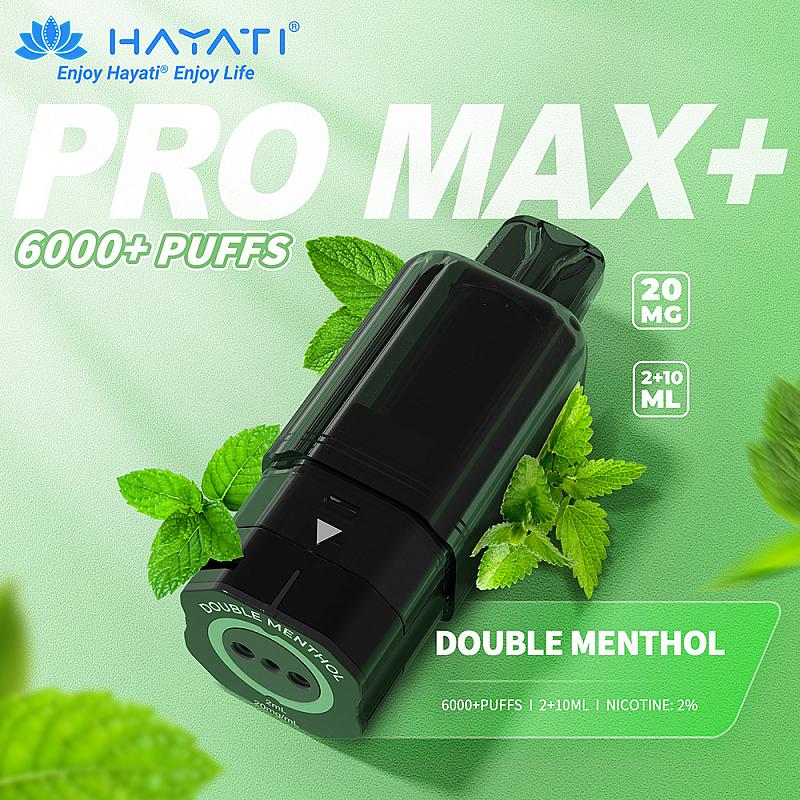 Cartus Hayati Pro Max 2% 12ml - Double Menthol Voore.ro