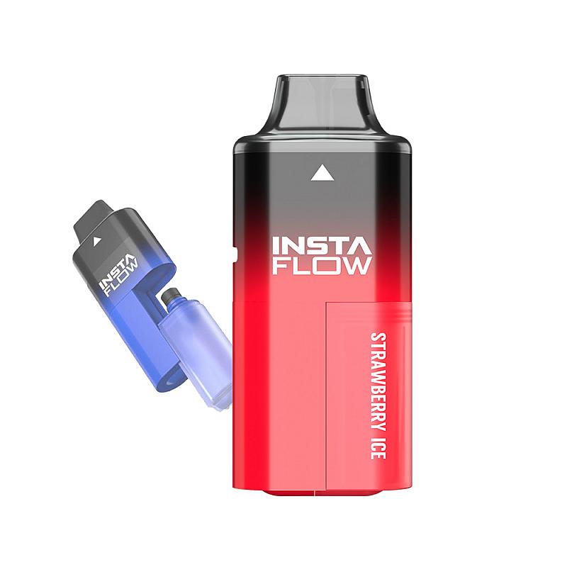 Vape Instaflow 5000Puff 2% 10ml - Strawberry Ice Voore.ro