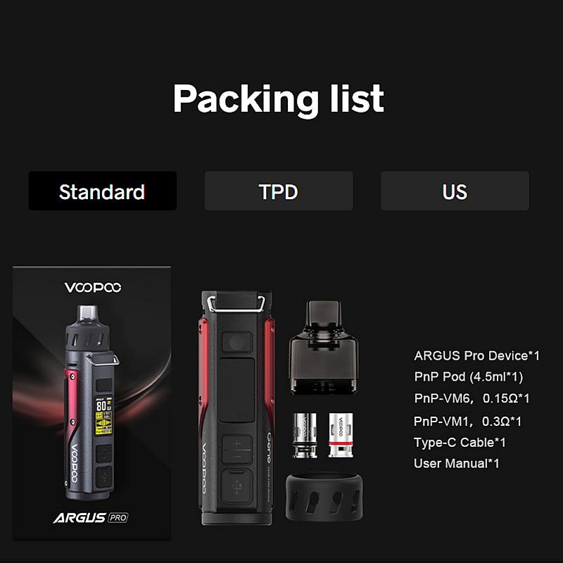 Kit Argus Pro - Voopoo - Carbon Fiber Black Voore.ro