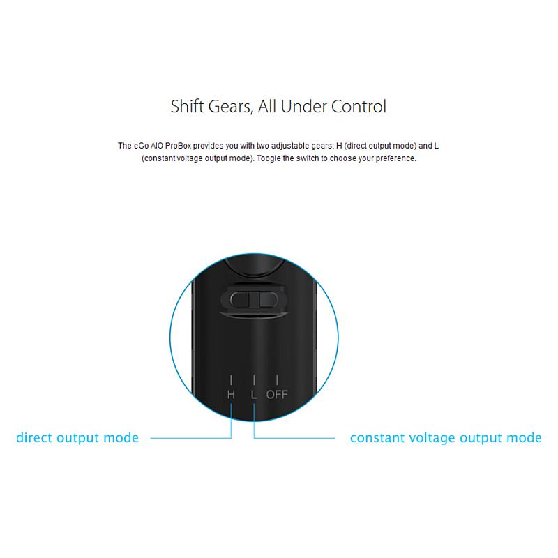 Kit eGo AIO ProBox Joyetech - Rubber Black Voore.ro