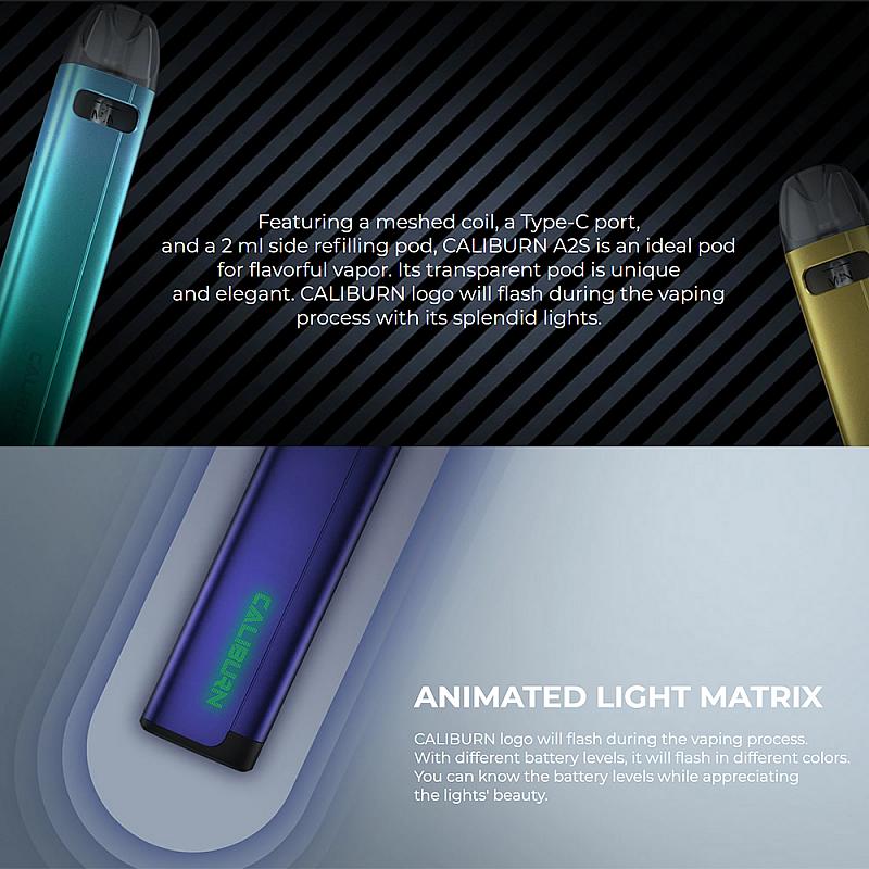 Kit Uwell Caliburn A2S - Black Voore.ro