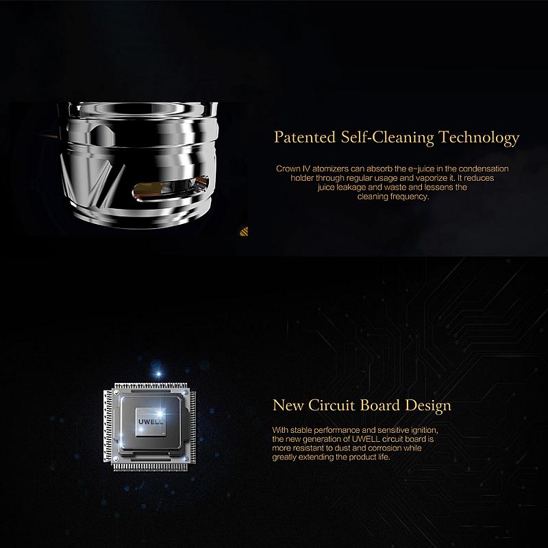 Kit Tigara Electronica Uwell Crown IV - SS Voore.ro